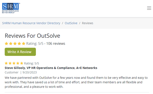 Homepage HR Compliance | OutSolve