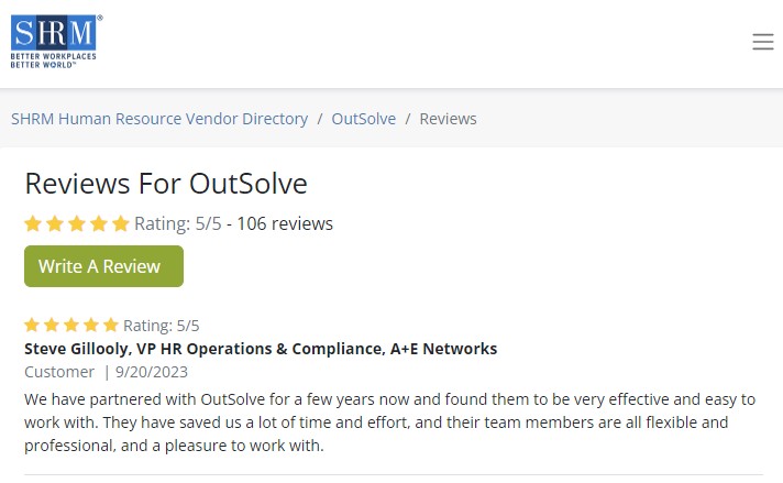 Homepage HR Compliance | OutSolve